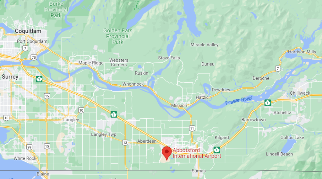 Map & Directions | Abbotsford Airport